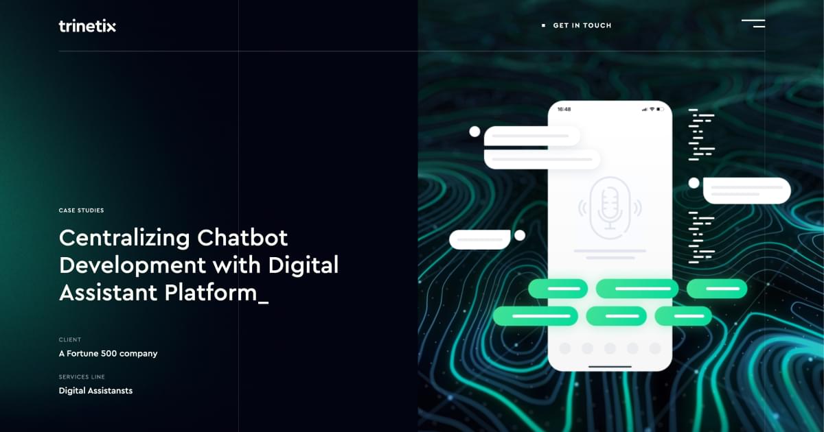 Digital Assistant Platform For Centralized Chatbot Development Trinetix