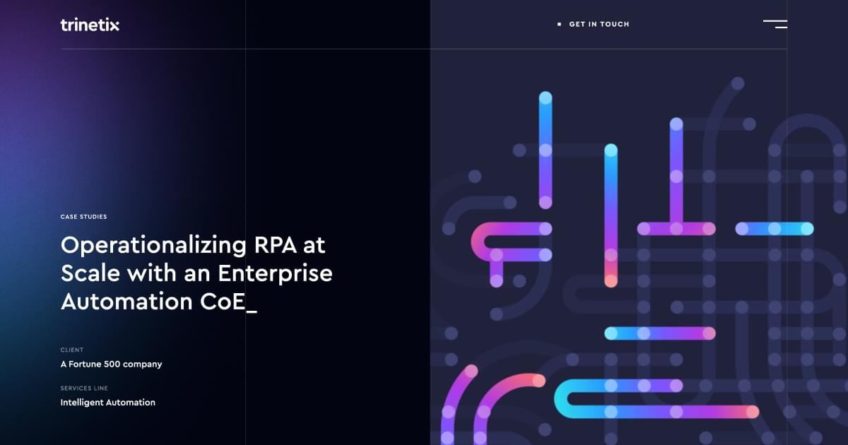 Operationalizing RPA at Scale with an Enterprise Automation CoE | Trinetix
